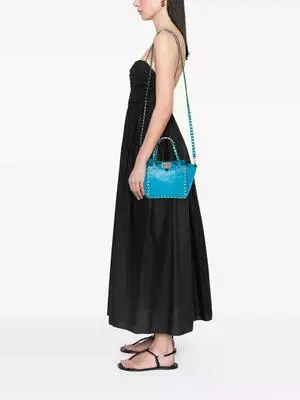 Valentino Garavani 2000-2017 Mini Leather Rockstud Trapeze Satchel