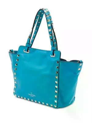 Valentino Garavani 2000-2017 Mini Leather Rockstud Trapeze Satchel