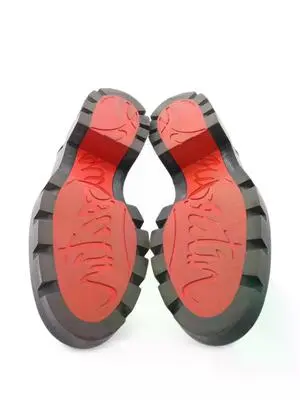 CHRISTIAN LOUBOUTIN 2010s Cl Mock Rug Loafers