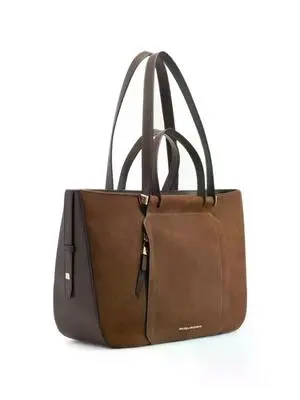 PIQUADRO Panelled Laptop Tote Bag