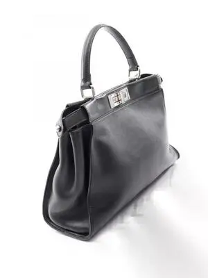 Fendi 2010-2026 Medium Leather Monster Peekaboo Iconic Satchel