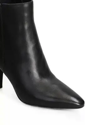 Michael Kors Daniela Leather Ankle Boots - Black