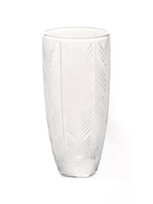 Missoni Chevron-etched Glass Vase - White