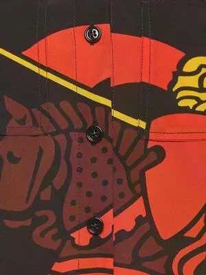 Burberry Printed Button-front Midi Dress