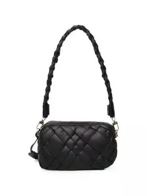 V°73 Tormalina Padded Woven-effect Shoulder Bag