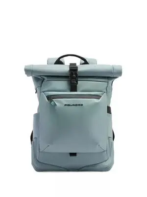PIQUADRO Roll-top Water-resistant Backpack - Blue