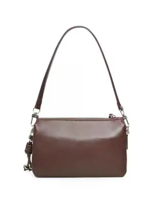 V°73 Zircone Knotted Logo-plaque Shoulder Bag