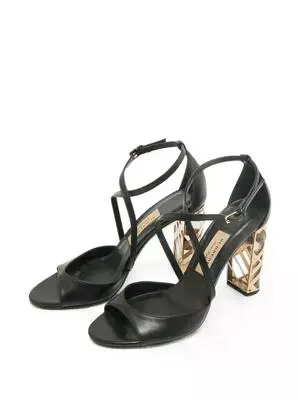 Burberry Ankle-strap Block-heel Sandals