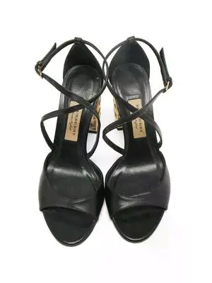 Burberry Ankle-strap Block-heel Sandals