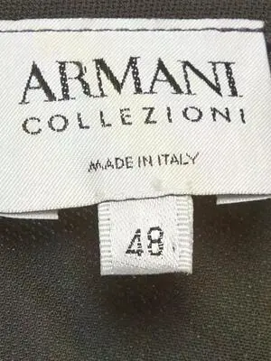 ARMANI Draped Long-sleeve Midi Dress