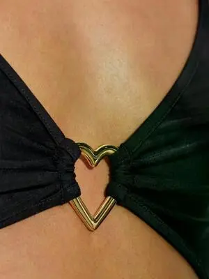 Moschino Heart-detail Cutout Mini Beach Dress