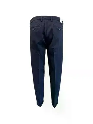 RE-HASH Pleated Turn-up Trousers - Blue
