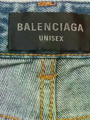 Balenciaga Faded Straight-leg Jeans