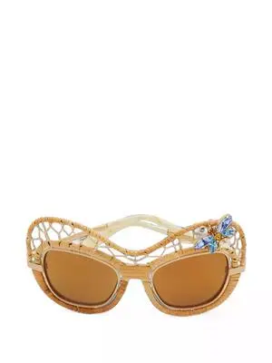 Dolce & Gabbana Dg2159 Crystal Butterfly Sunglasses