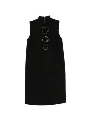 Max Mara Floral-motif Sleeveless Mini Dress
