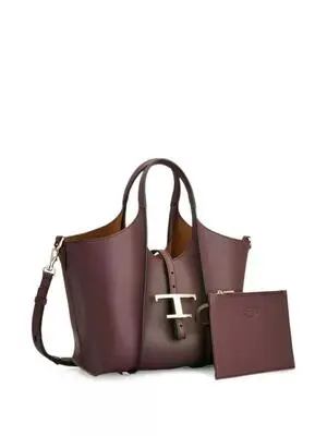 TOD'S Medium T Timeless Tote Bag - Red