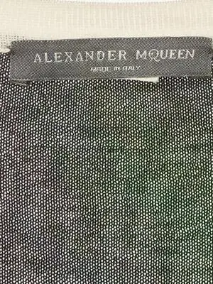 Alexander McQueen Bow-intarsia V-neck Sweater