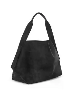 Shinola Derby Suede Shoulder Bag - Black