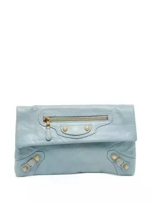 Balenciaga Envelope Leather Clutch Bag