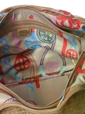 V°73 Zelda Woven-effect Shoulder Bag - Neutrals