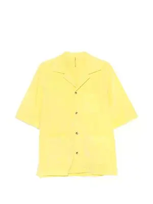 SANTANIELLO Glicine Corduroy Short-sleeve Shirt