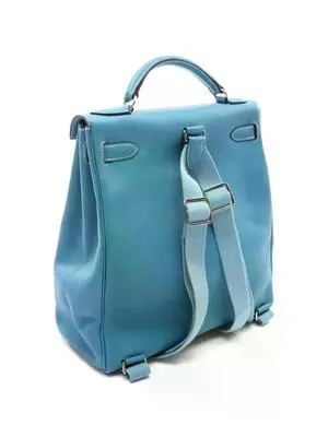 Hermès 1999 Kelly Ad Gm Backpack - Blue