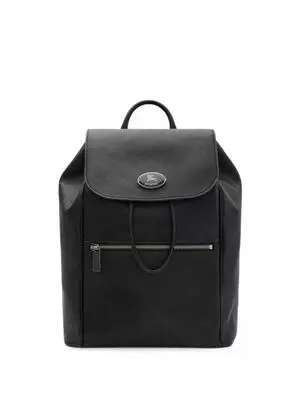 Burberry Knight Stamp Drawcord Backpack - Black