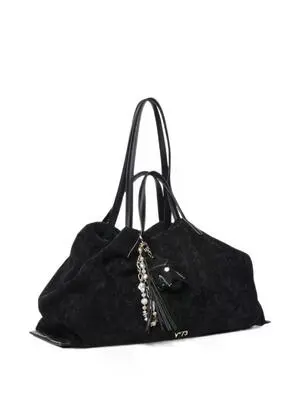 V°73 Jade Fringe-charm Shoulder Bag