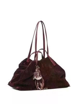 V°73 Giada Fringe-charm Logo-plaque Shoulder Bag