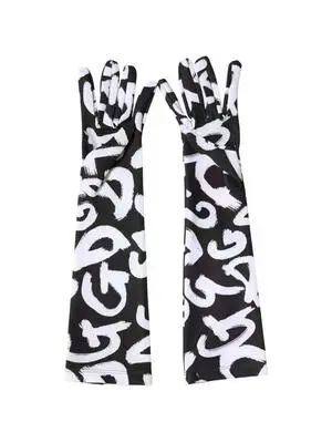 Dolce & Gabbana Dg Logo Elbow-length Gloves