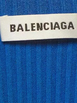 Balenciaga Rib-knit Long-sleeved T-shirt
