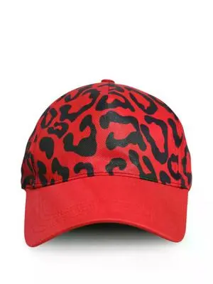 Dolce & Gabbana Leopard-print Baseball Cap - Red