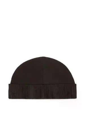 Stone Island N100007 Plush Stitch Stretch Rws Wool Beanie - Brown