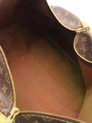 LOUIS VUITTON 1997 Keepall Bandoulière Monogram Travel Bag - Brown
