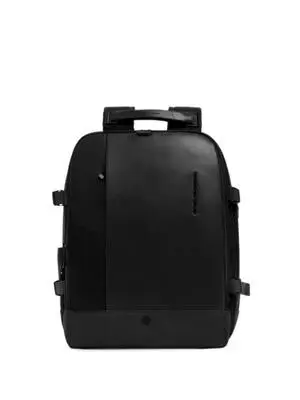 PIQUADRO Logo-embossed Expandable Backpack - Black