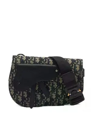Dior 2023 Saddle Oblique Messenger Bag - Blue