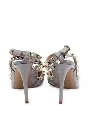Valentino Garavani Rockstud Caged Pumps - Grey