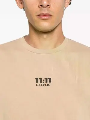 11 11 L.U.C.K. Logo-print T-shirt