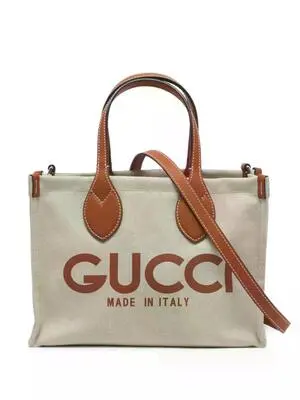 Gucci Mini Logo-print Canvas Tote Bag