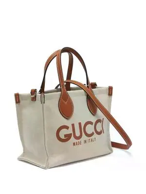 Gucci Mini Logo-print Canvas Tote Bag