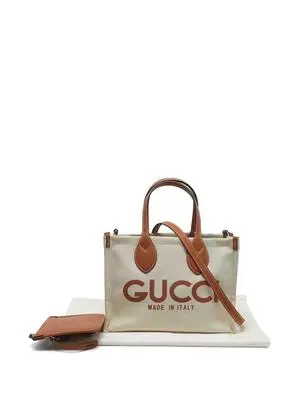 Gucci Mini Logo-print Canvas Tote Bag