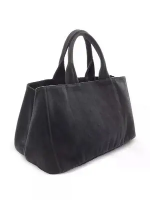 Prada 2010s Canapa Tote Bag - Black