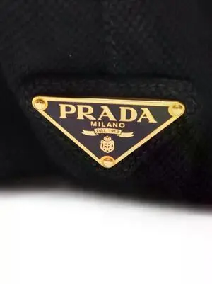 Prada 2010s Canapa Tote Bag - Black