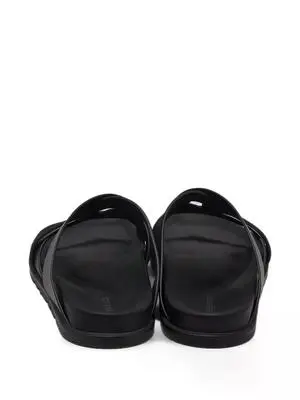 Hermès Kazimir Leather Suede Sandals