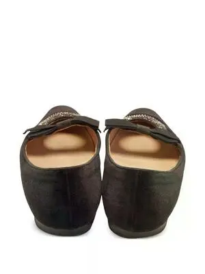 Valentino Garavani Bow Crystal-embellished Ballet Flats