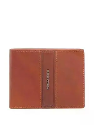 PIQUADRO Logo-plaque Bi-fold Wallet - Brown