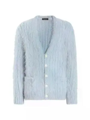 Dolce & Gabbana Mohair Cardigan - Grey