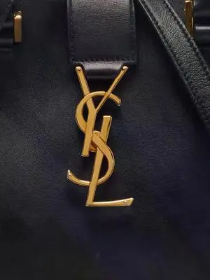 Saint Laurent 2015 Baby Cabas Leather Tote Bag