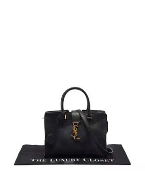 Saint Laurent 2015 Baby Cabas Leather Tote Bag