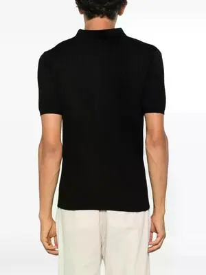 DIKTAT Ribbed-knit Polo Shirt